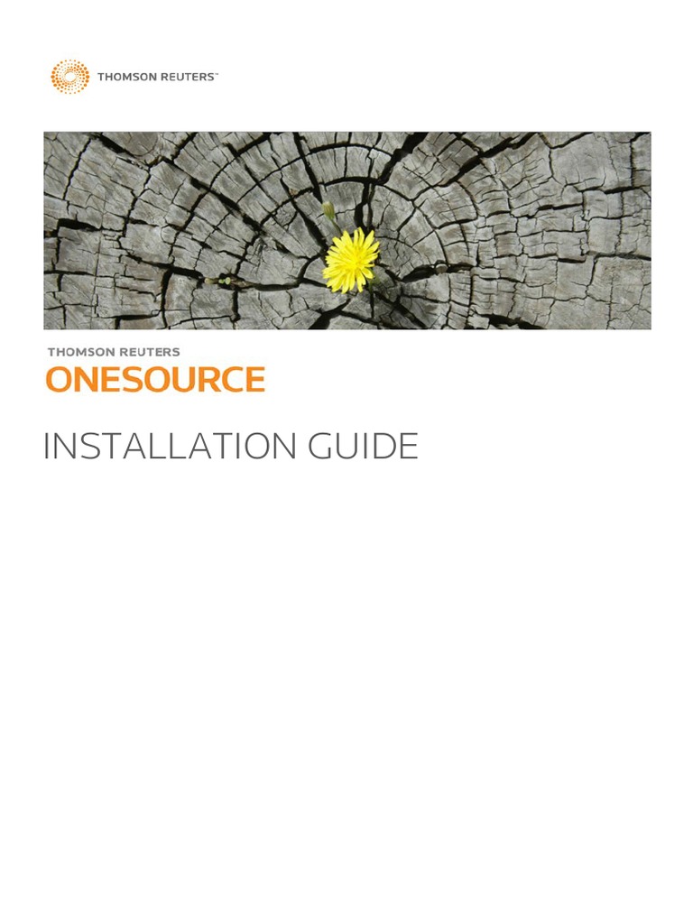 TR ONESOURCE Installation Guide | Download Free PDF | Microsoft Windows | Java (Programming ...