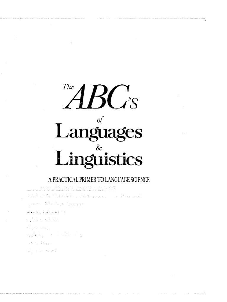 ABC of Languages | PDF | Grammatical Gender | Nahuatl