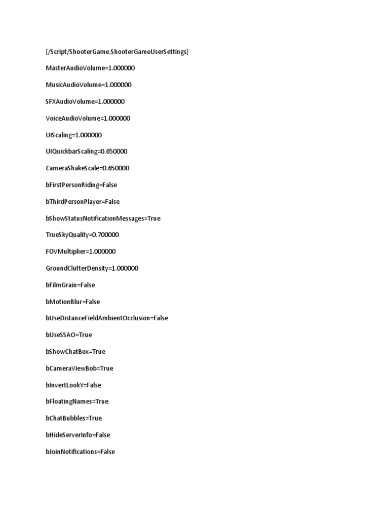 Game User Setting Ini Pdf