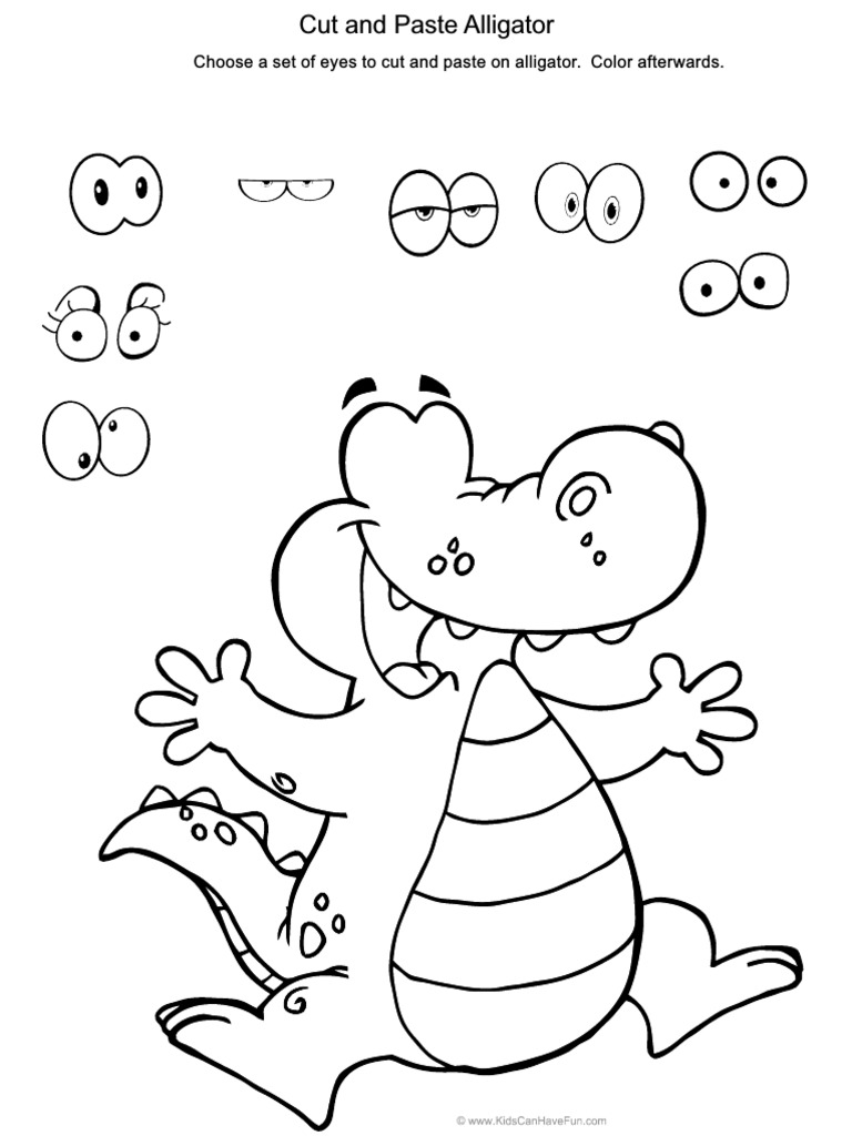 Cut and Paste Alligator PDF | PDF