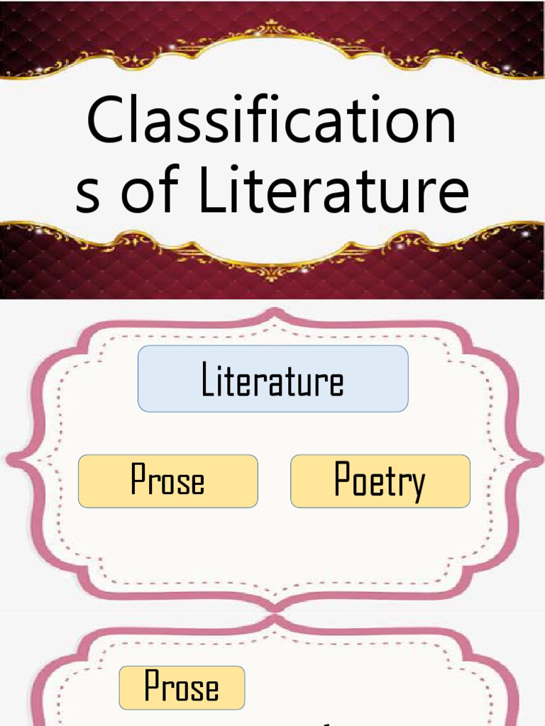 Classifications of Literature | PDF | Poetry | Narrative