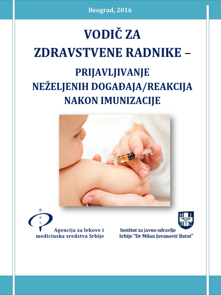 Vodic Za Zdravstvene Radnike Prijavljivanjene Zeljenih Dogadjaja Nakon Imunizacije | PDF