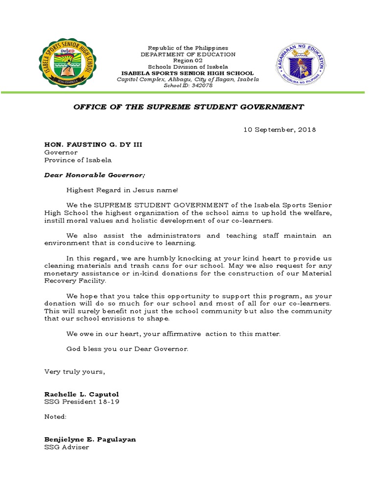 Solicitation Paper-Vice Governor | PDF