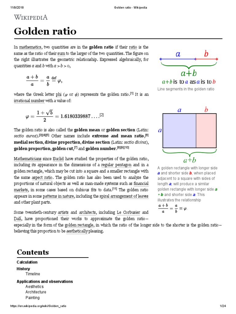 Golden Ratio | PDF | Triangle | Numbers