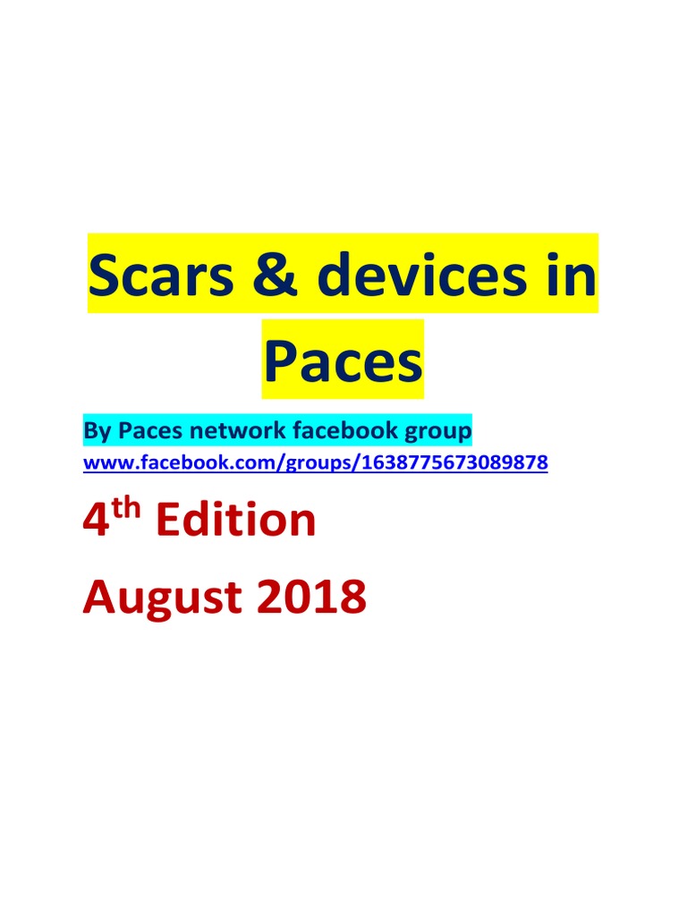 Scars & Devices in Paces 4th Edition PDF | PDF | Abdomen | Medical ...
