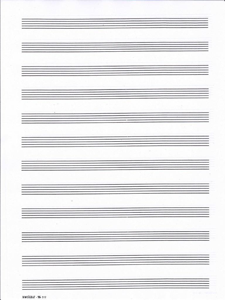 Hoja de Pentagrama 2 Caras | PDF