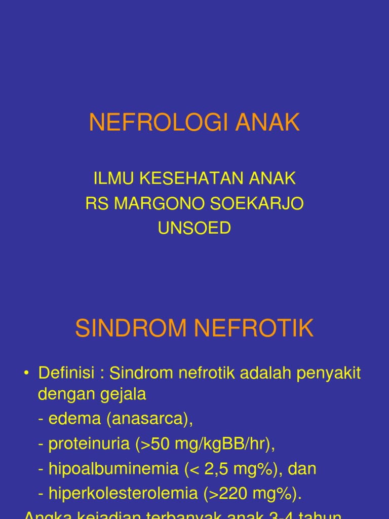 Sindrom Nefrotik | PDF