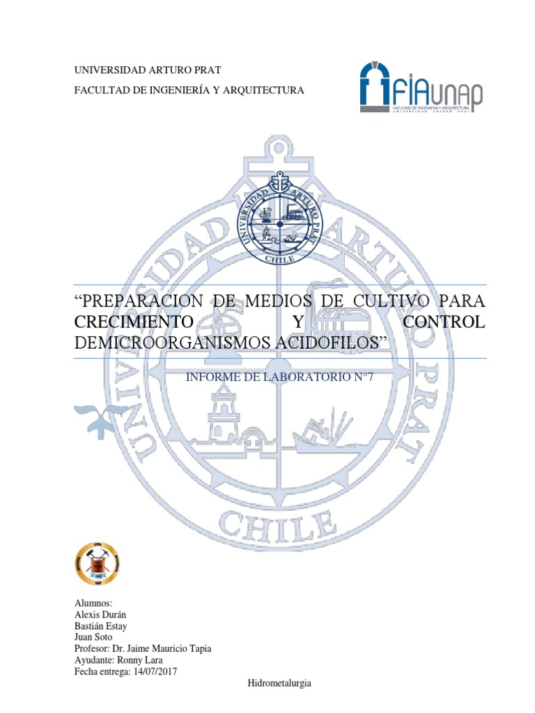 Laboratorio de Hidro Numero 5 Final | PDF | Las bacterias | Agar