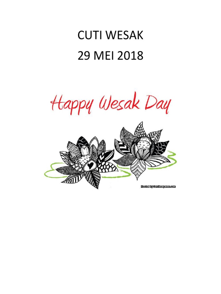 Wesak Day Holiday 2018 Date | PDF
