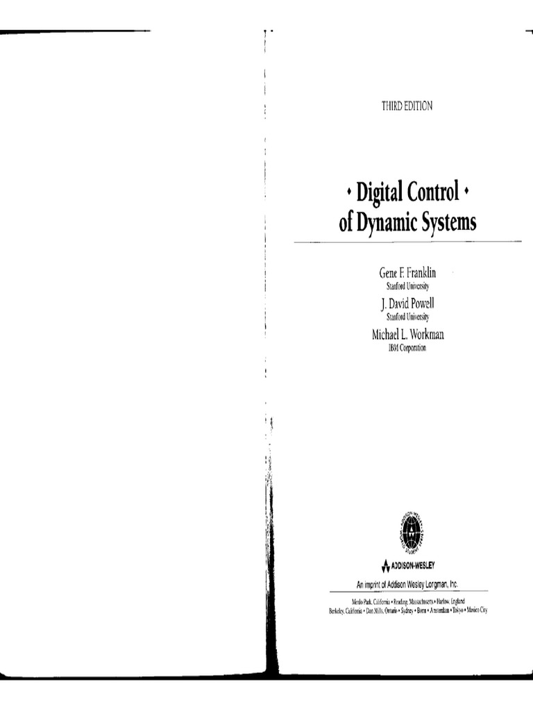 Gene F. Franklin, J. David Powell, Michael L. Workman-Digital Control ...