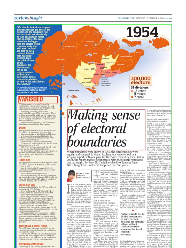Making Sense of Electoral Boundaries | PDF | Singapore | World Politics