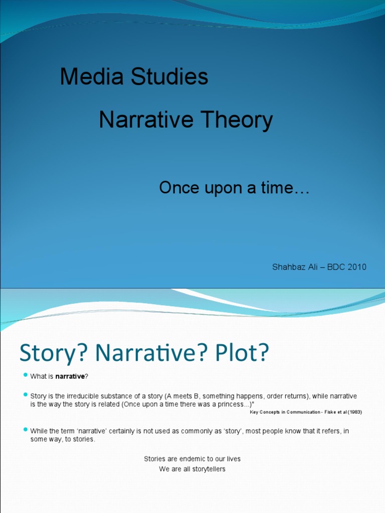 Narrative Theory - 2010 | PDF