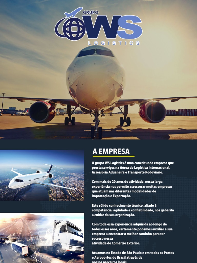 Apresentação WS Logistics | PDF | Internacionalização | Serviço de remessa