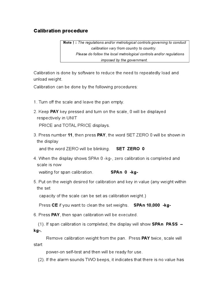 Jadever LAP Calibration Procedure | PDF