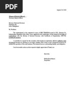 BIR Closure Letter | PDF | Business