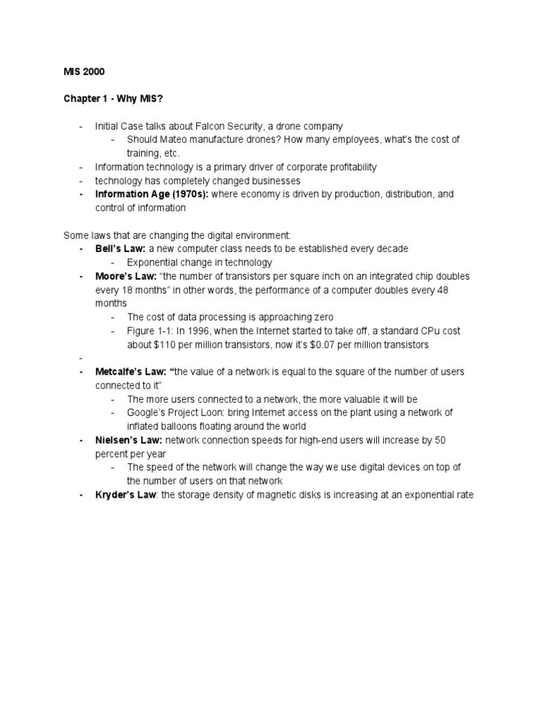 Using Mis Chapter 1 Summary Pdf Information System Information