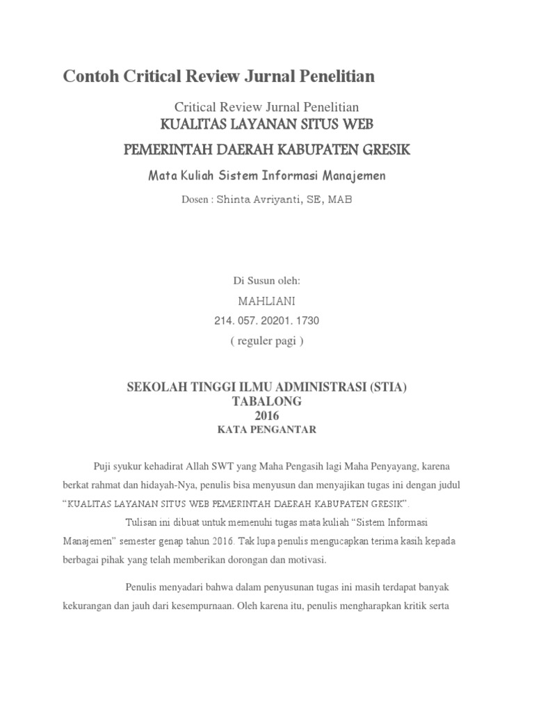 Contoh Critical Review Jurnal Penelitian.docx