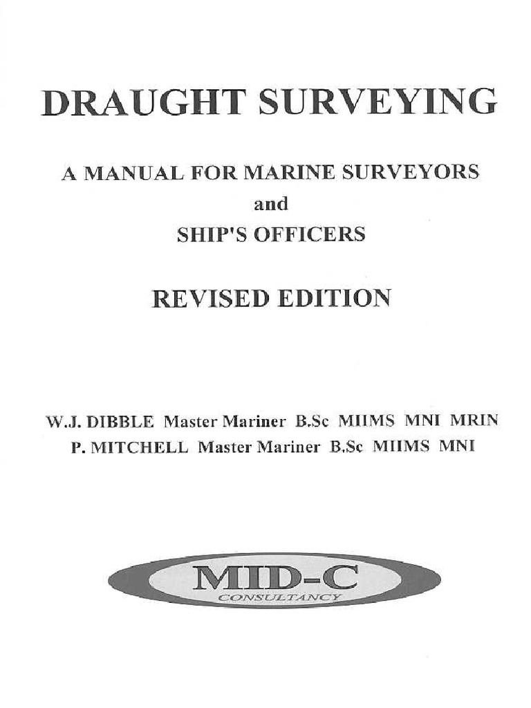 Draught Survey Manual PDF | PDF
