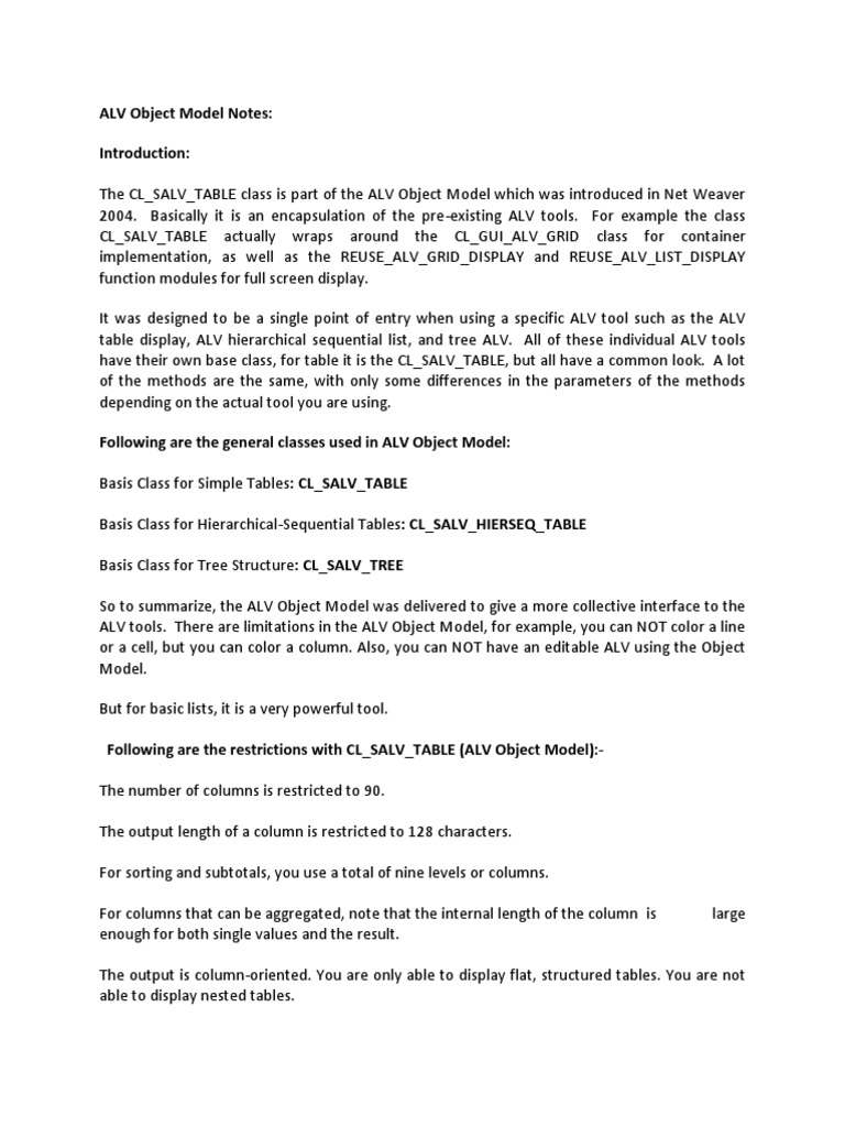 6alv Object Model Notes Pdf Class Computer Programming Method Computer Programming 1081