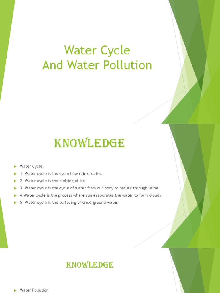 Water Cycle and Water Pollution | PDF | Water Cycle | Water Pollution