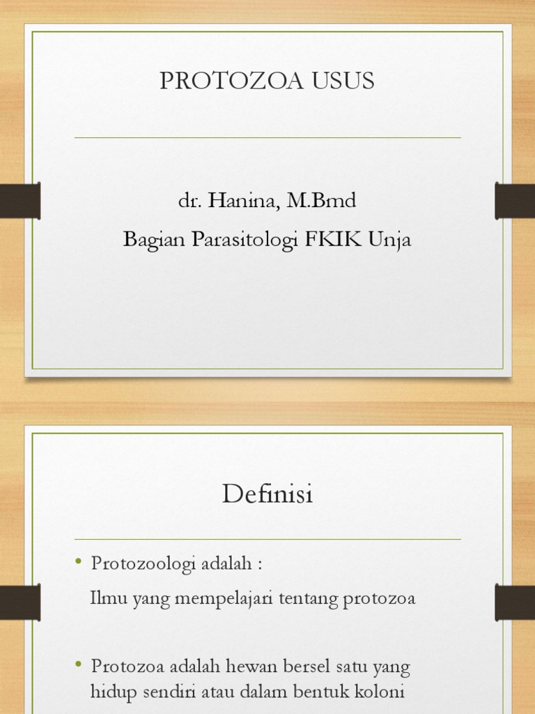 Jenis dan Patologi Protozoa Usus | PDF