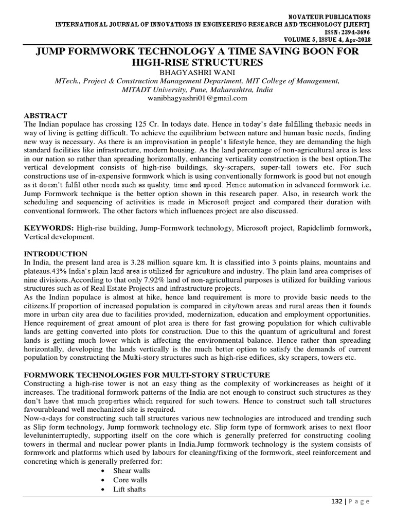 Jump Formwork Technology A Time Saving Boon For High-Rise Structures ...