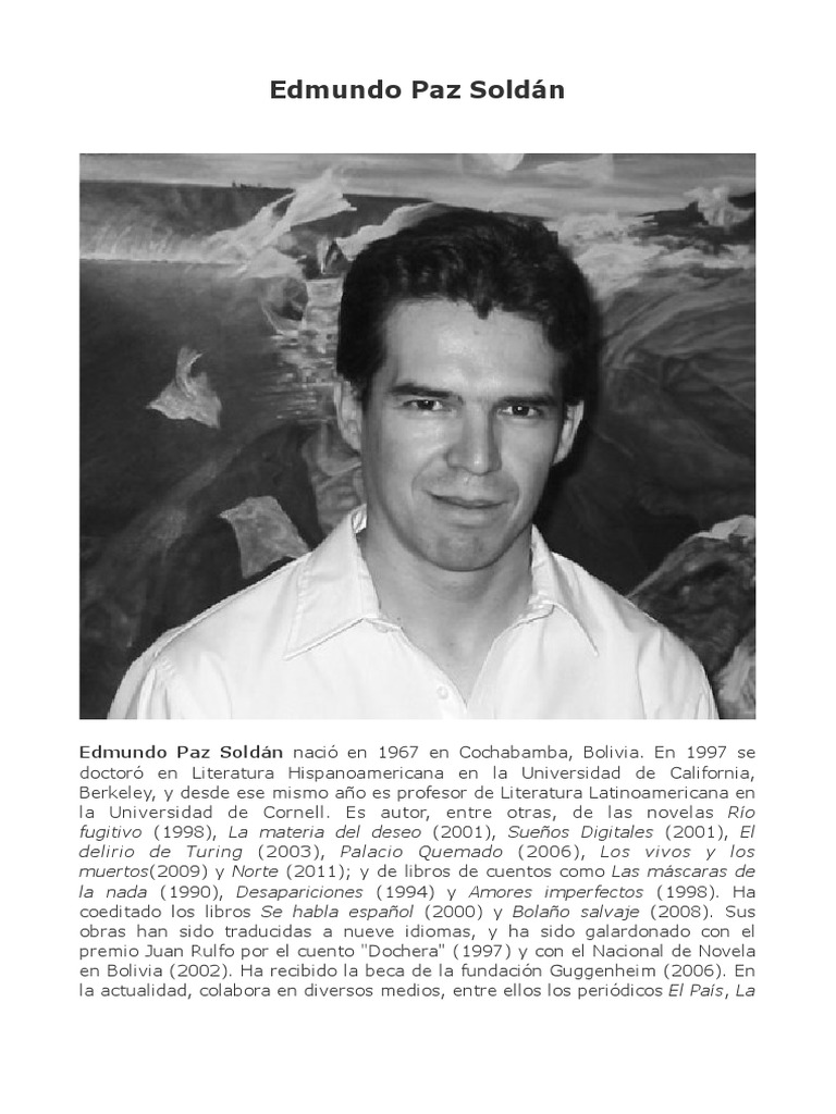Edmundo Paz Soldan CUENTOS | PDF