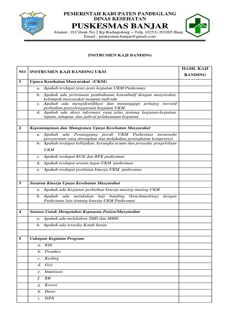 Ukm Bab 6 Instrumen Kaji Banding | PDF
