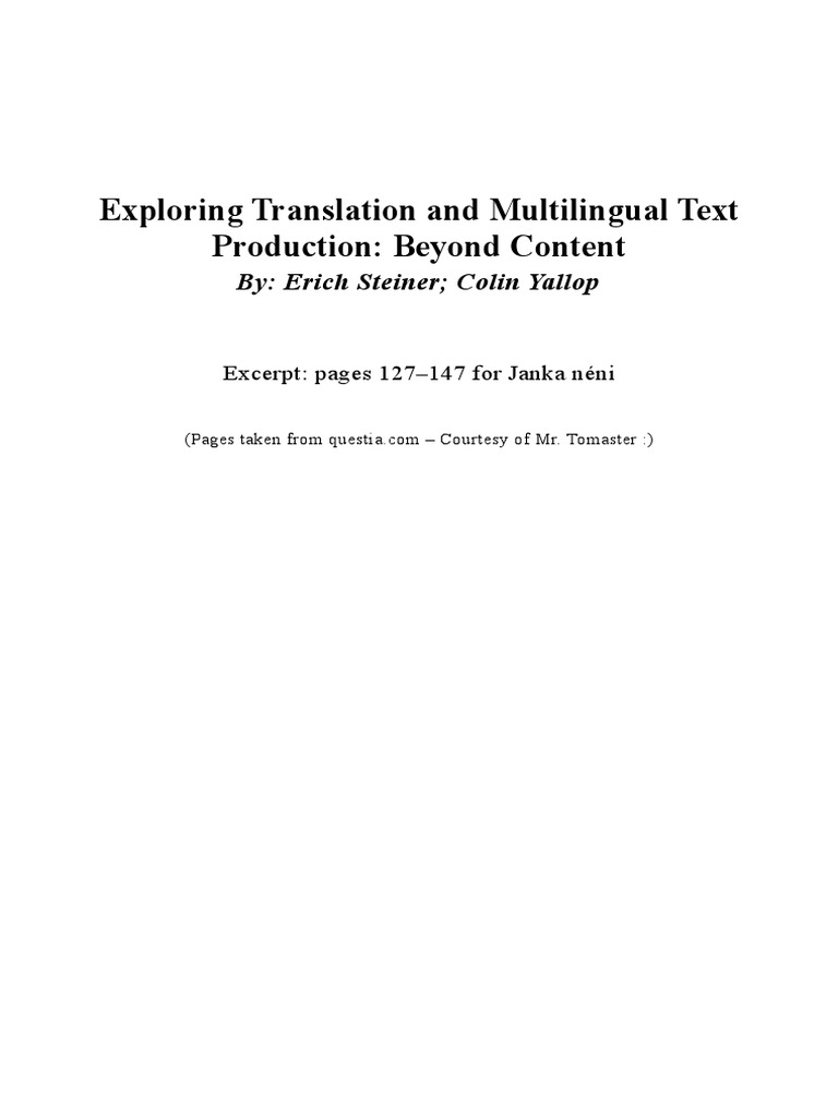 Translation Assessment PDF | PDF | Translations | Linguistics