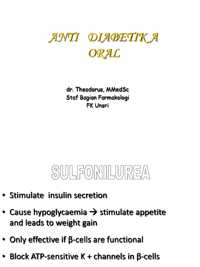 IT 10 - Farmakologi Obat - Obat Di Bidang Endokrin - TEO | PDF ...