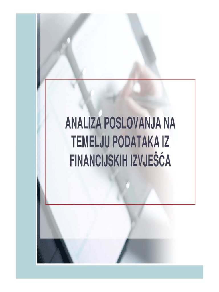 Analiza Poslovanja PDF | PDF