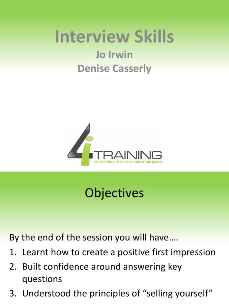 Interview Skills PDF | PDF | Question | Body Language