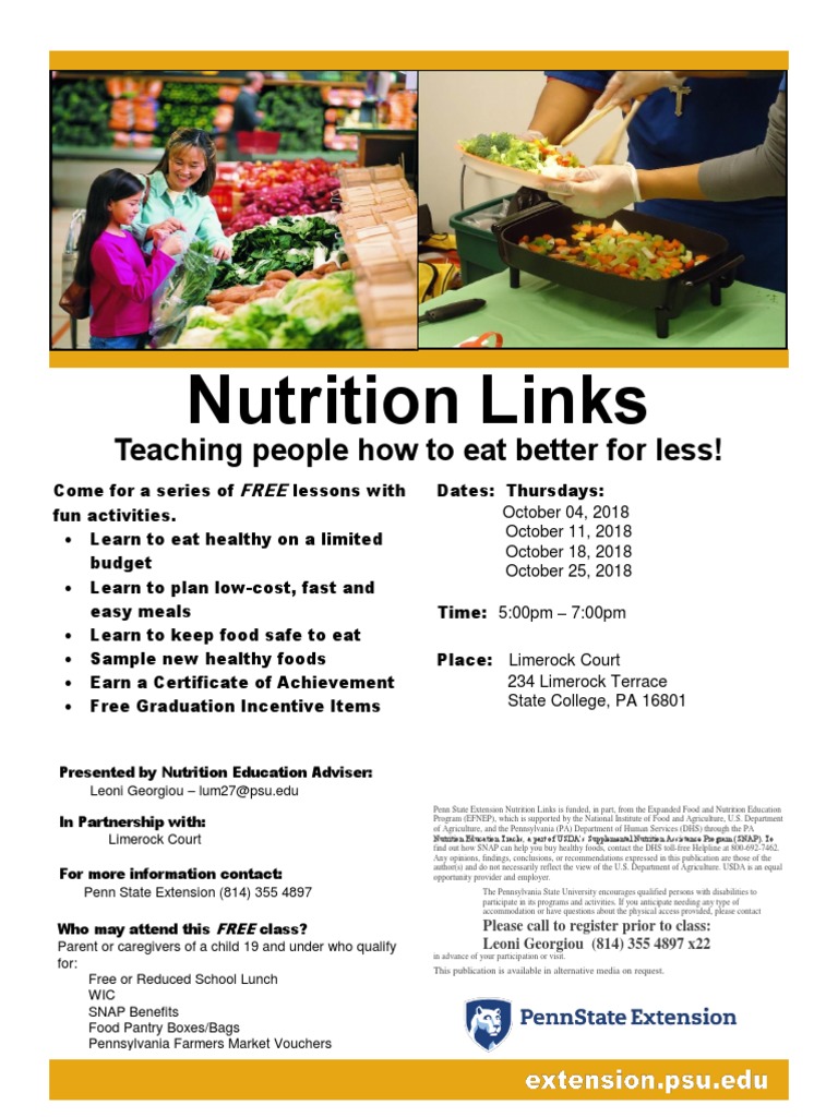 Nutrition Links Flyer - Limerock Oct 2018 | Download Free PDF ...