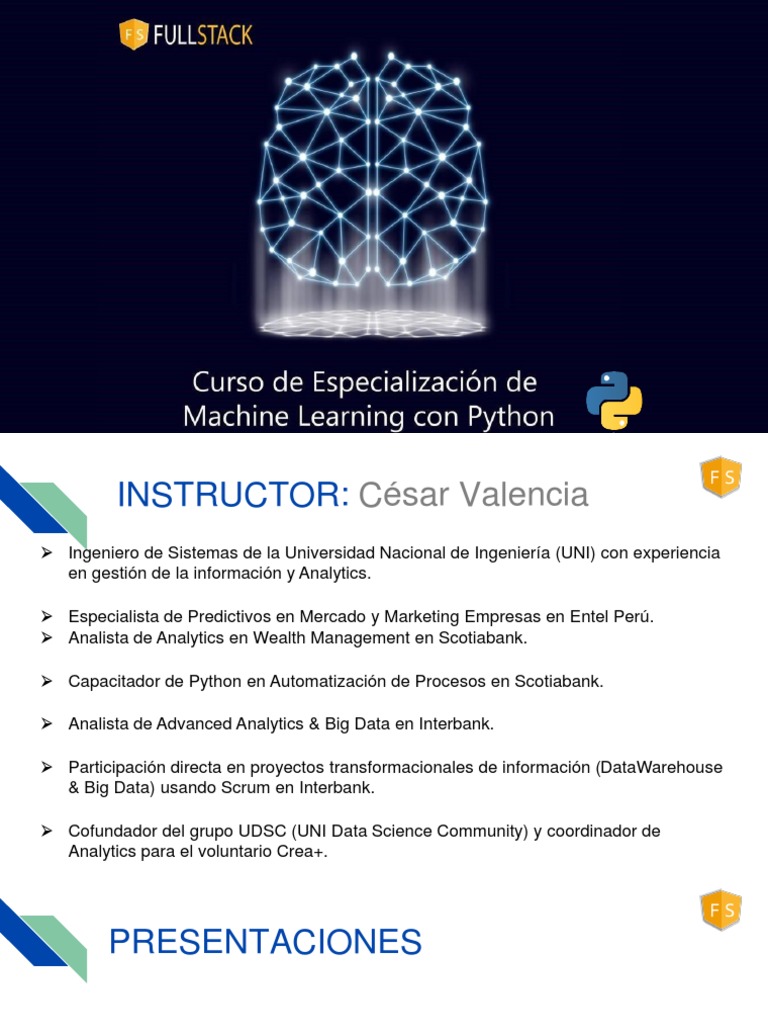 Ppt-Introducción de Machine Learning Con Python | PDF | Aprendizaje ...