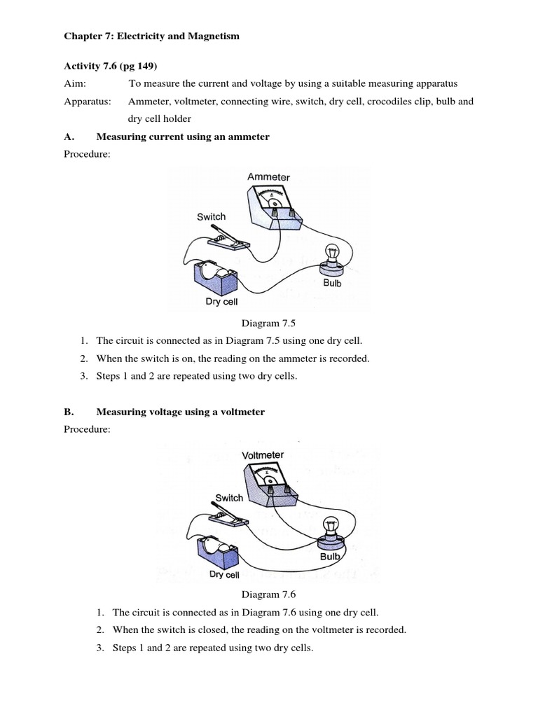 Chapter 7: Electricity and Magnetism | PDF | Voltage | Electronics