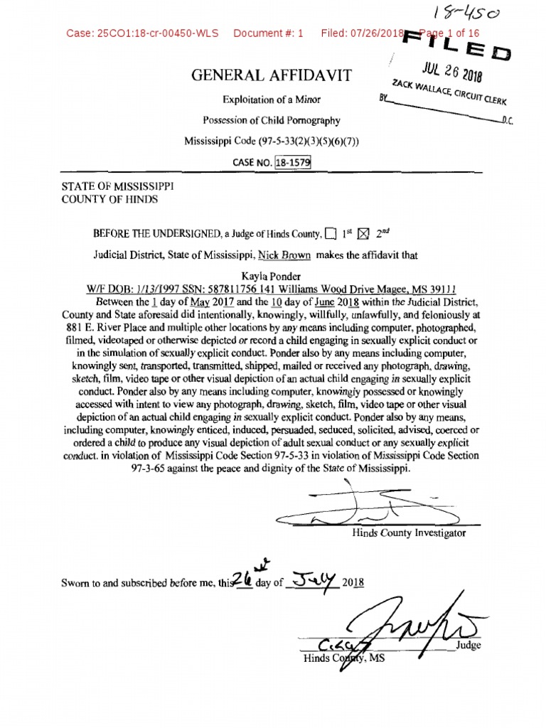 Ponder Holly Barret Arrest Affidavits | PDF | Sheriff | Arrest Warrant