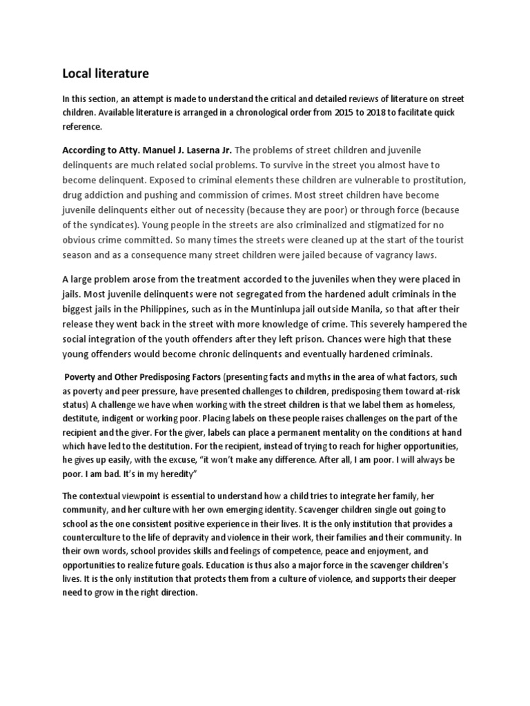 Local Literature: According To Atty. Manuel J. Laserna JR | PDF ...