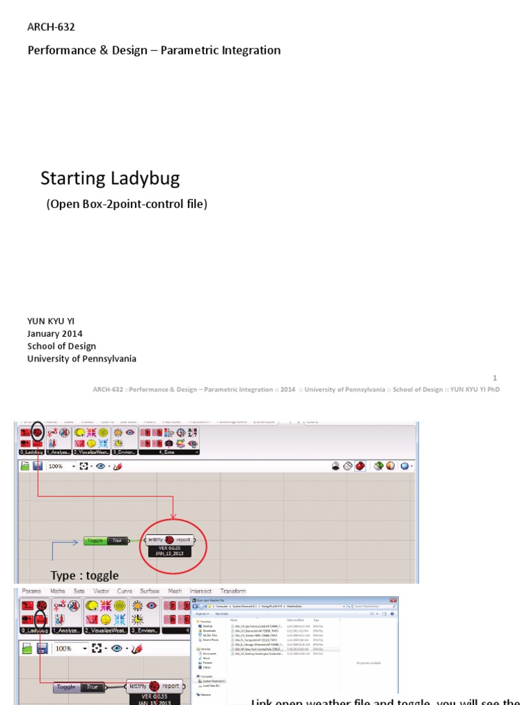 Starting Ladybug: Performance & Design - Parametric Integration | PDF ...