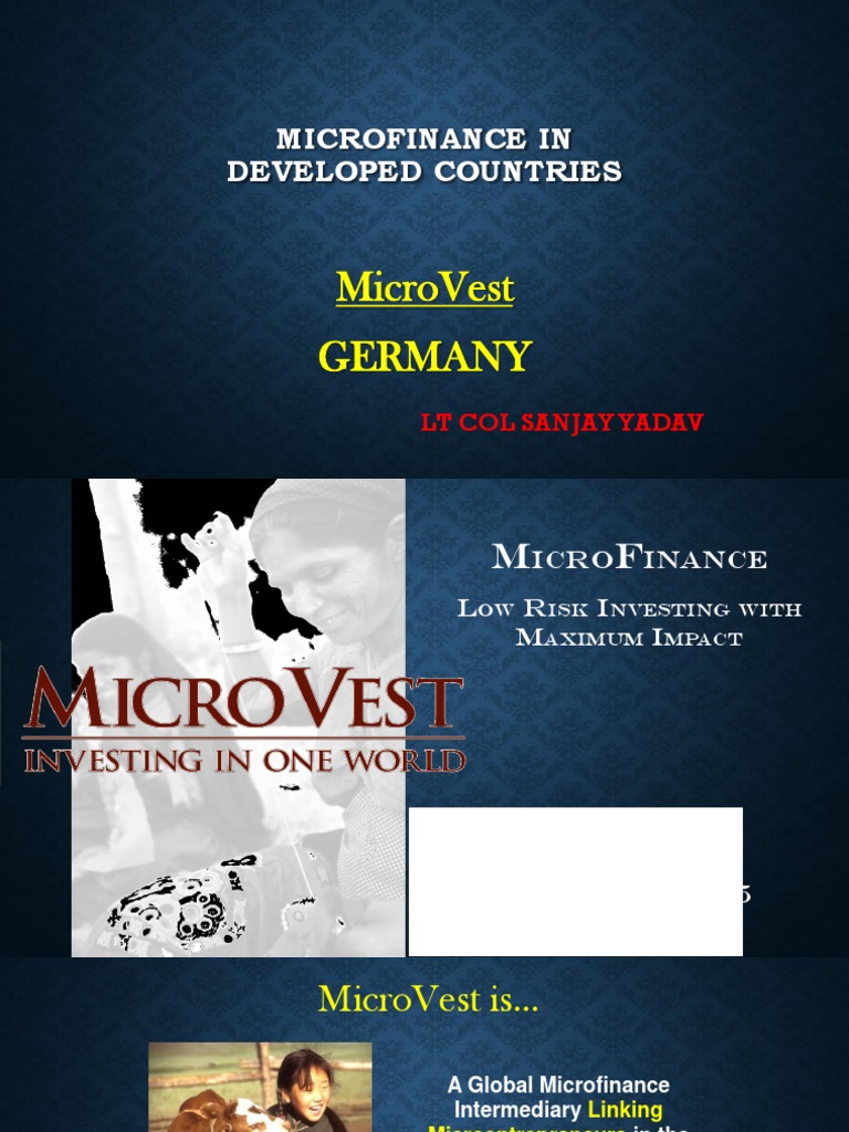 Microfinance Investment Strategies in Developed Markets | PDF ...