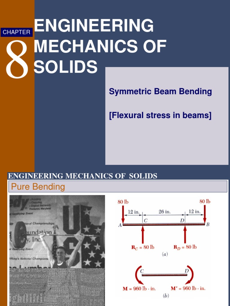 Chapter-8 Flexural Stress in Beams | PDF | Bending | Beam (Structure)