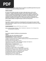 QHSE Manager Job Description | PDF | Quality Assurance | Occupational ...