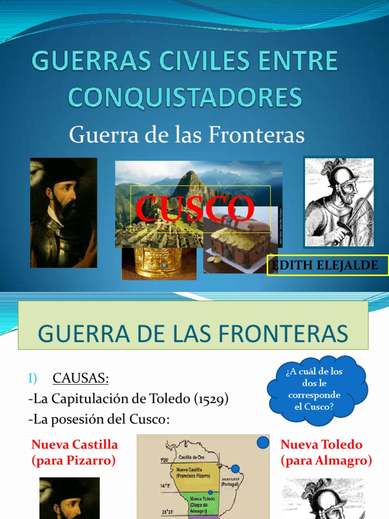 Ppt. Conflicto Entre Conquistadores | PDF | Francisco Pizarro ...