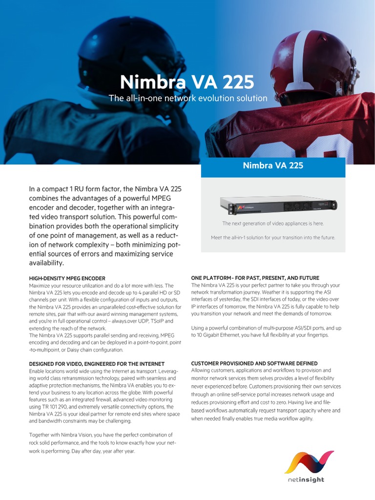 Net Insight Nimbra VA-225 | PDF