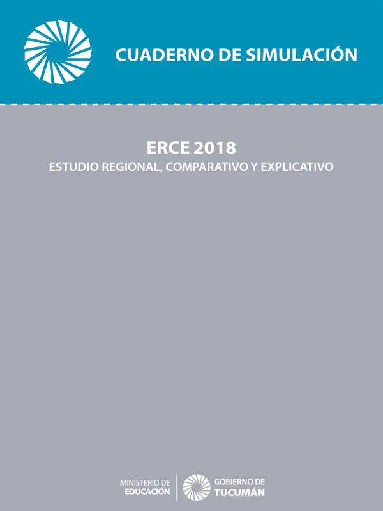 Cuaderno de Simulación ERCE 2 | PDF | Evaluación | Plantas