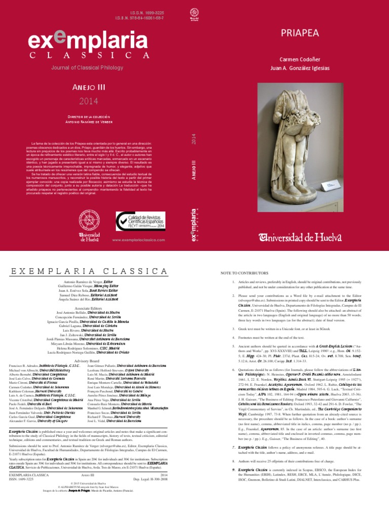 Priapea. Introduccion Edicion Critica. T PDF | PDF | Poesía | Edgar ...