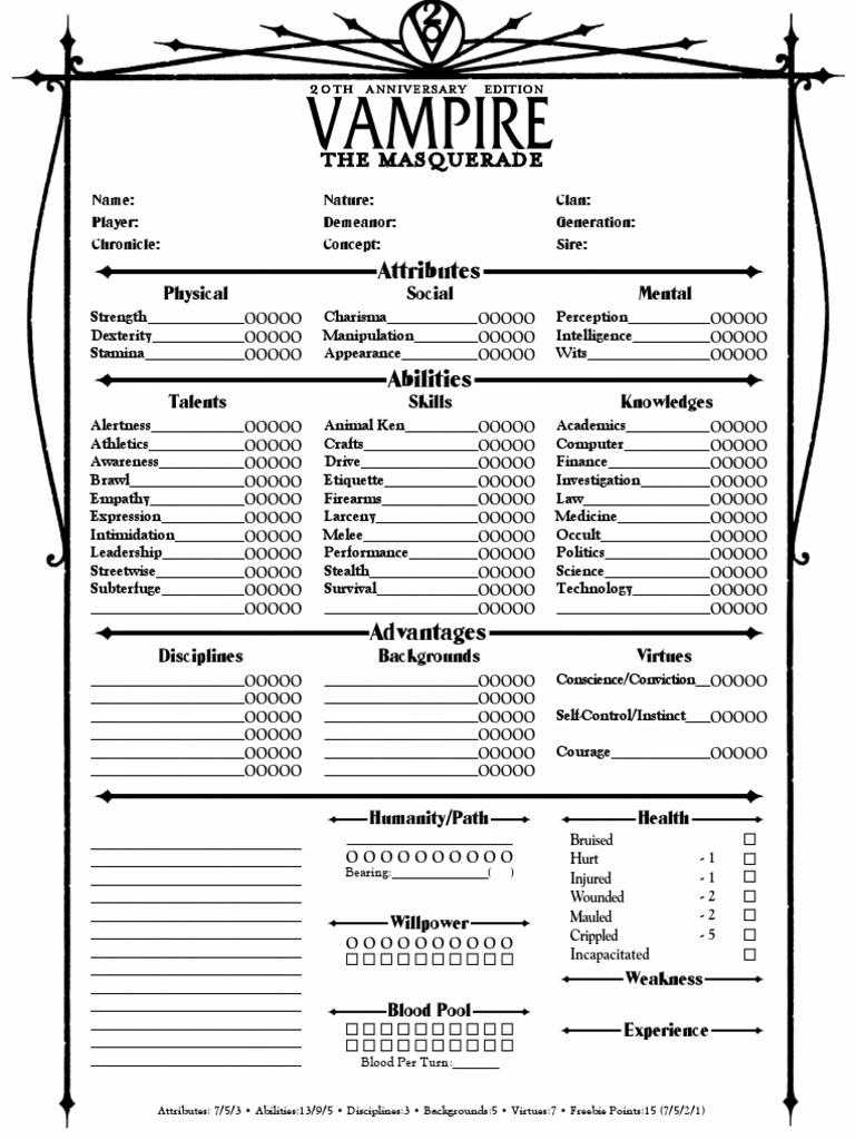 Character Template | PDF