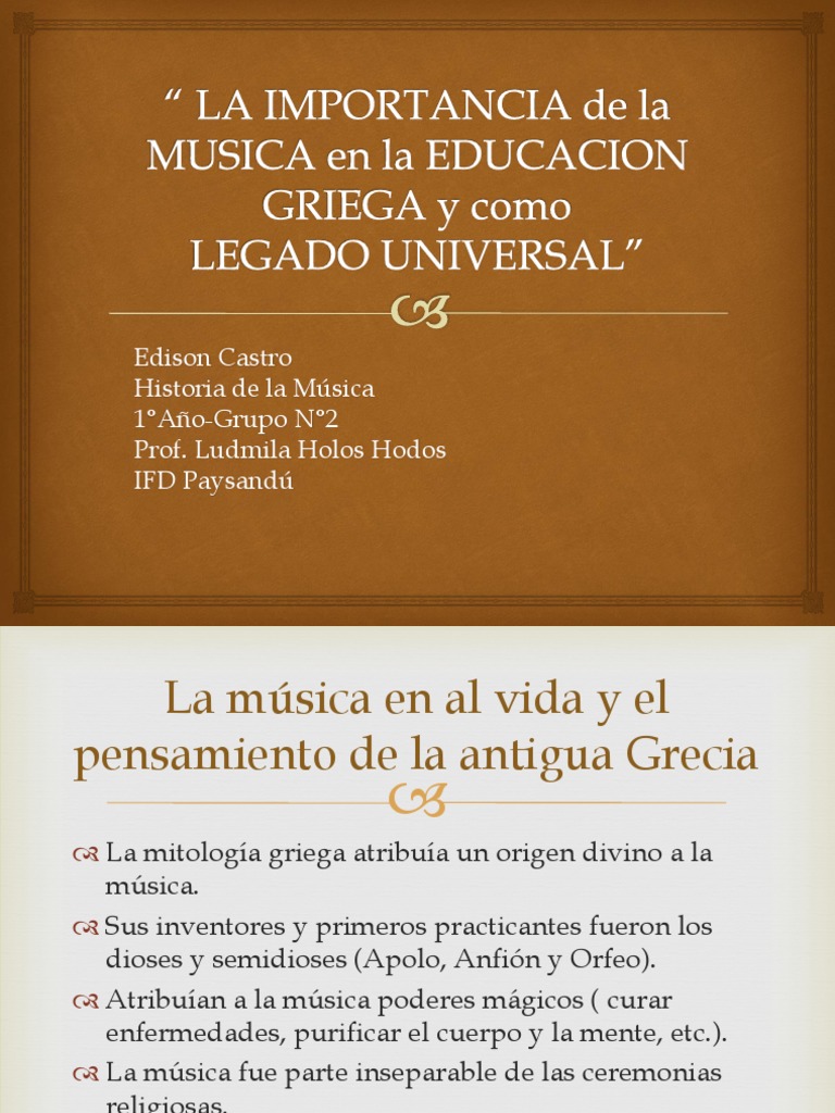 La Música y su Influencia en Grecia | PDF | Antigua Grecia | Platón