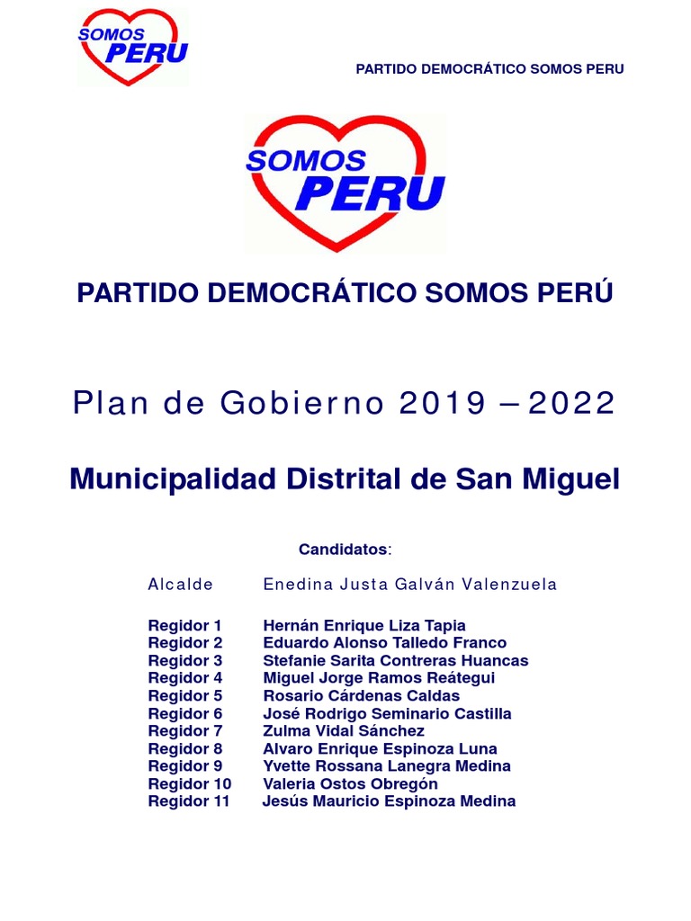 Partido Democratico Somos Peru | Policía | Adultos
