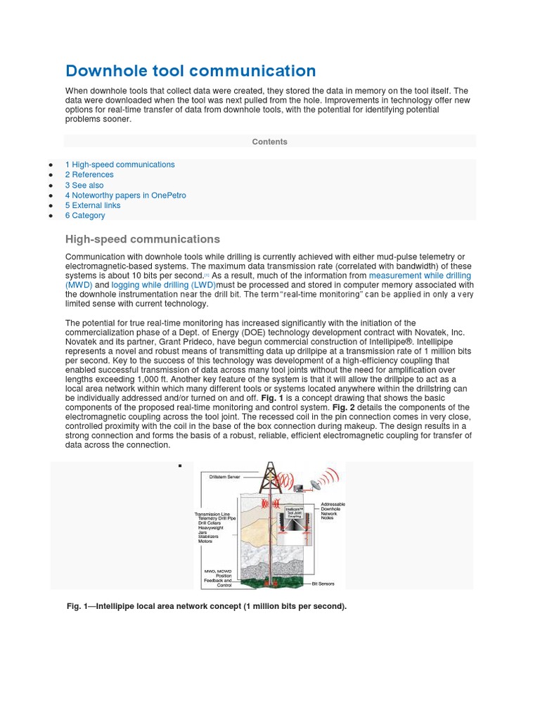 Downhole Tool Communication: High-Speed Communications | PDF | Information And Communications ...