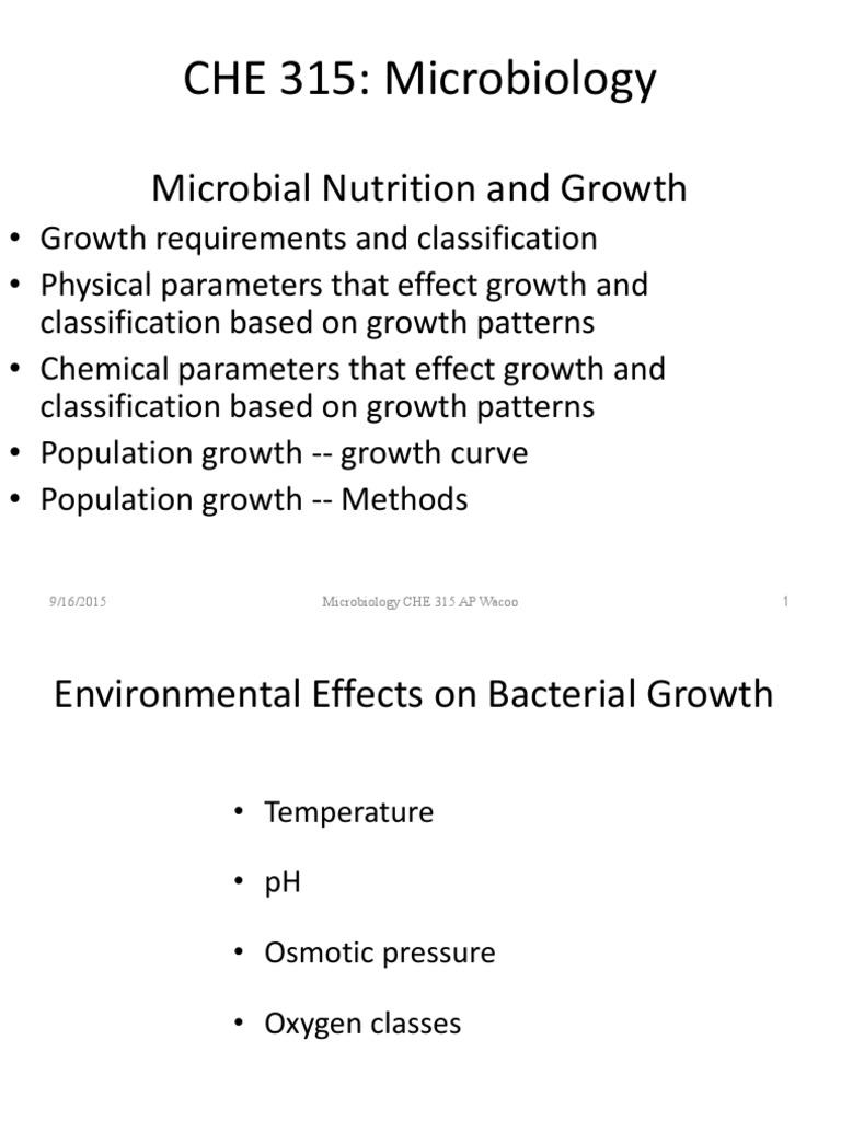 Microbiology Notes 1 | PDF | Bacteria | Cell Growth
